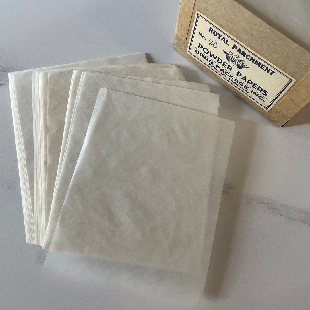 Vintage Royal Parchment Powder Paper No.40 From the Drug Package ...