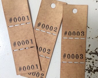 Coat Check Tags - Etsy