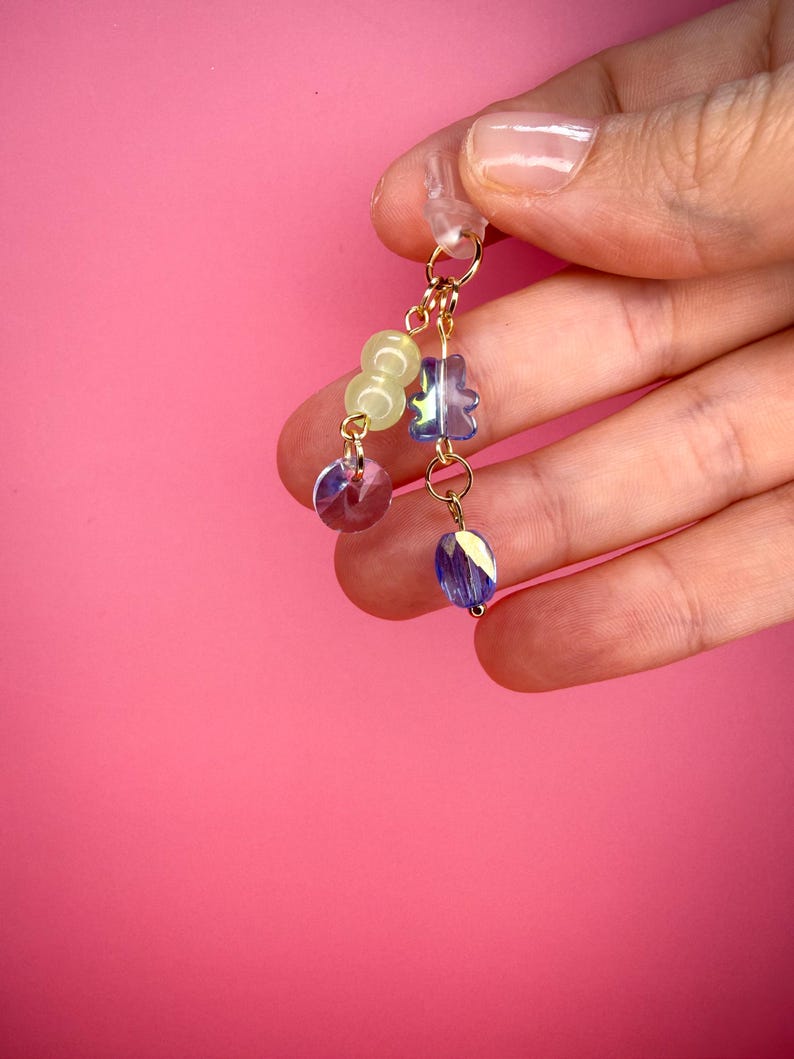 USB-C E-reader Dust Plug- Blue Teddy Bear Handmade Beaded Bookish Charm ...