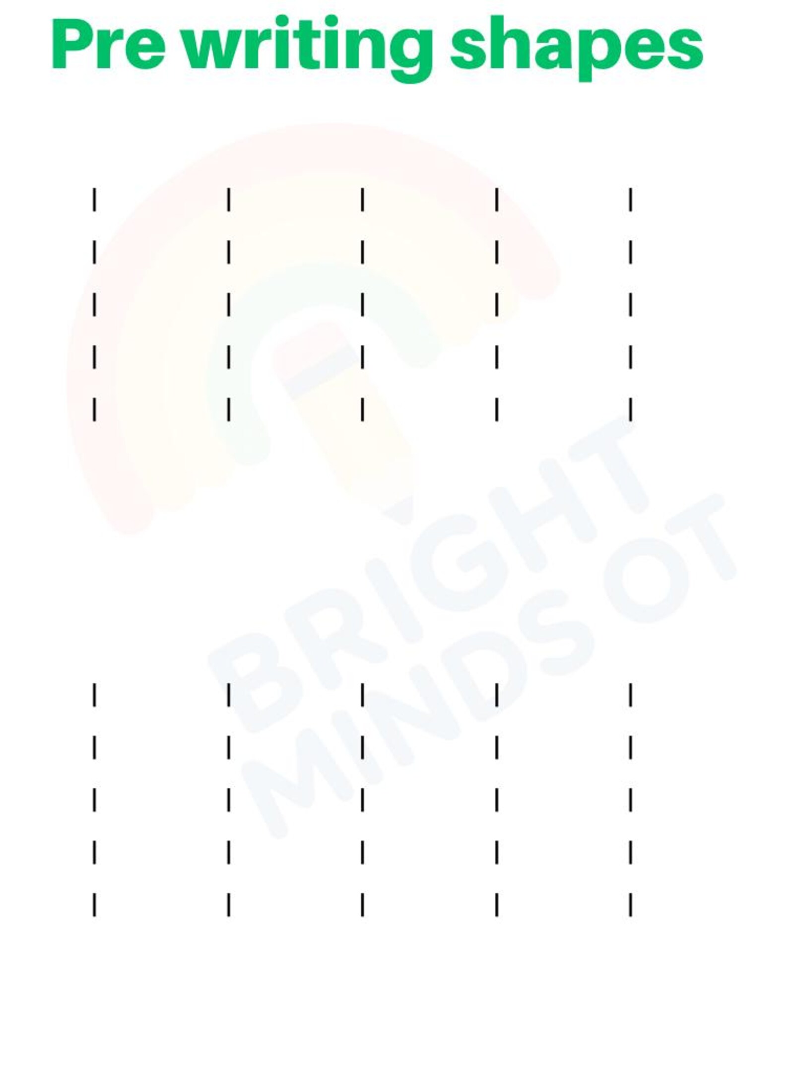 Pre-writing Shapes Worksheets / Fine Motor Tracing Pack / Preschool ...
