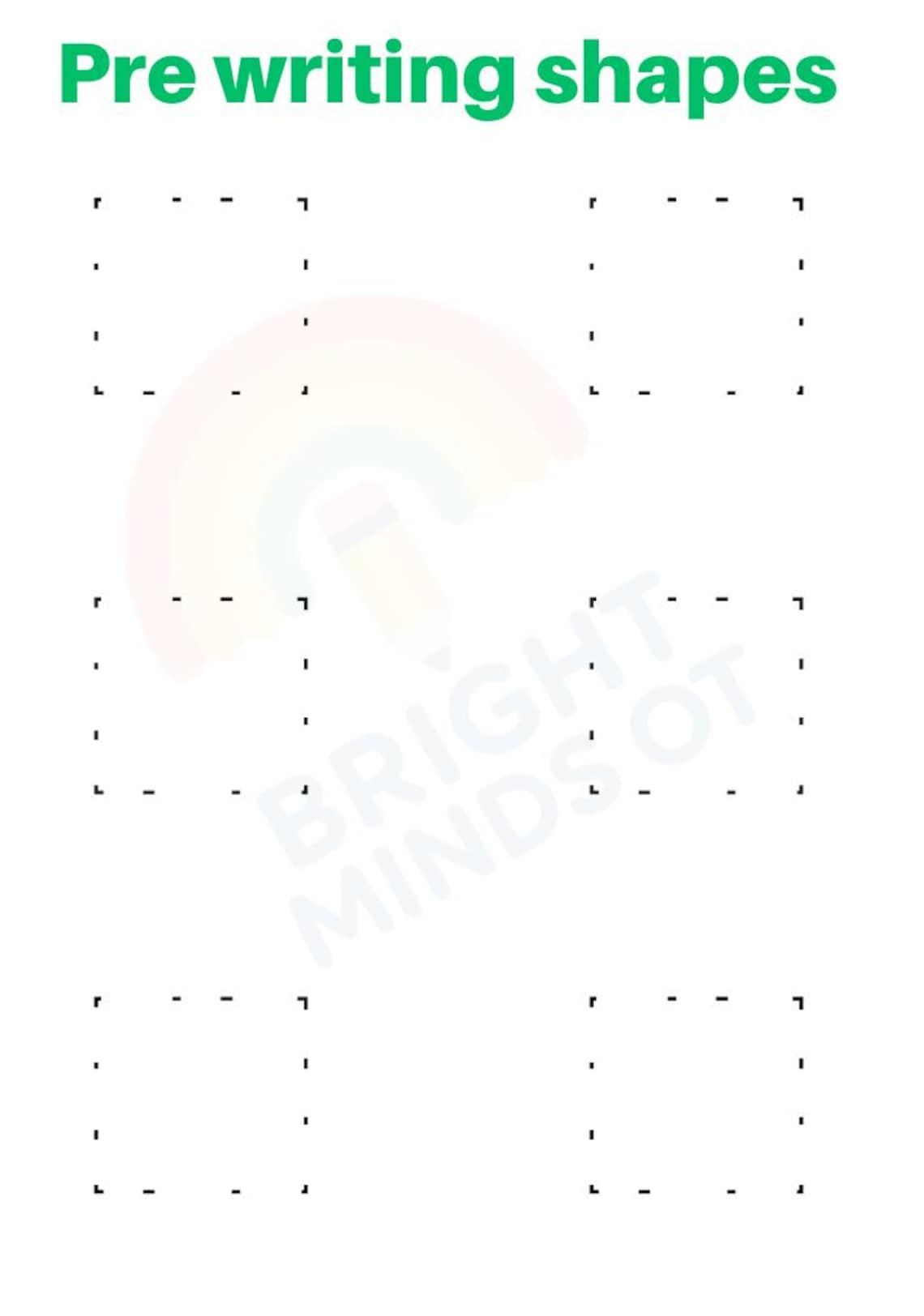 Pre-writing Shapes Worksheets / Fine Motor Tracing Pack / Preschool ...