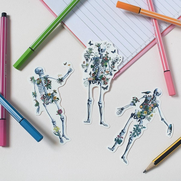 Skeleton Sticker - Etsy