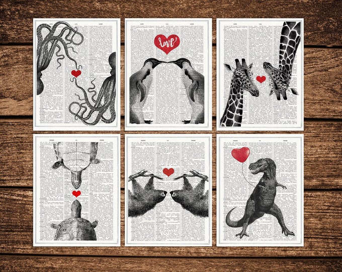 40 Funny Animal Postcards - Bulk Thinking of You Postcard Pack for Kids ...