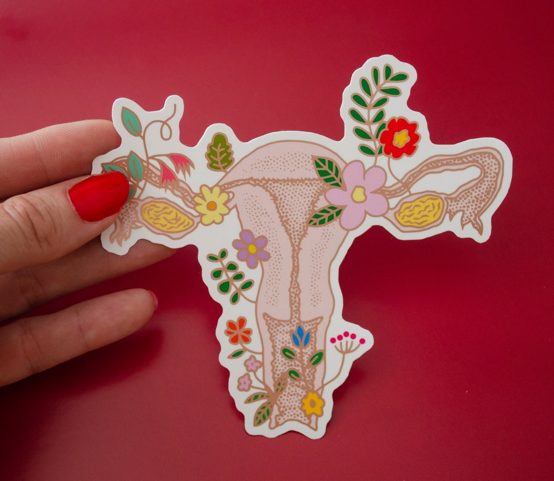 Sticker Pack Soft Touch Uterus Sticker Feminist Sticker Women ...