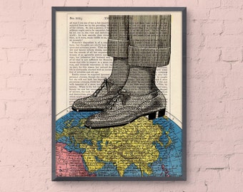 World Map Shoes - Etsy