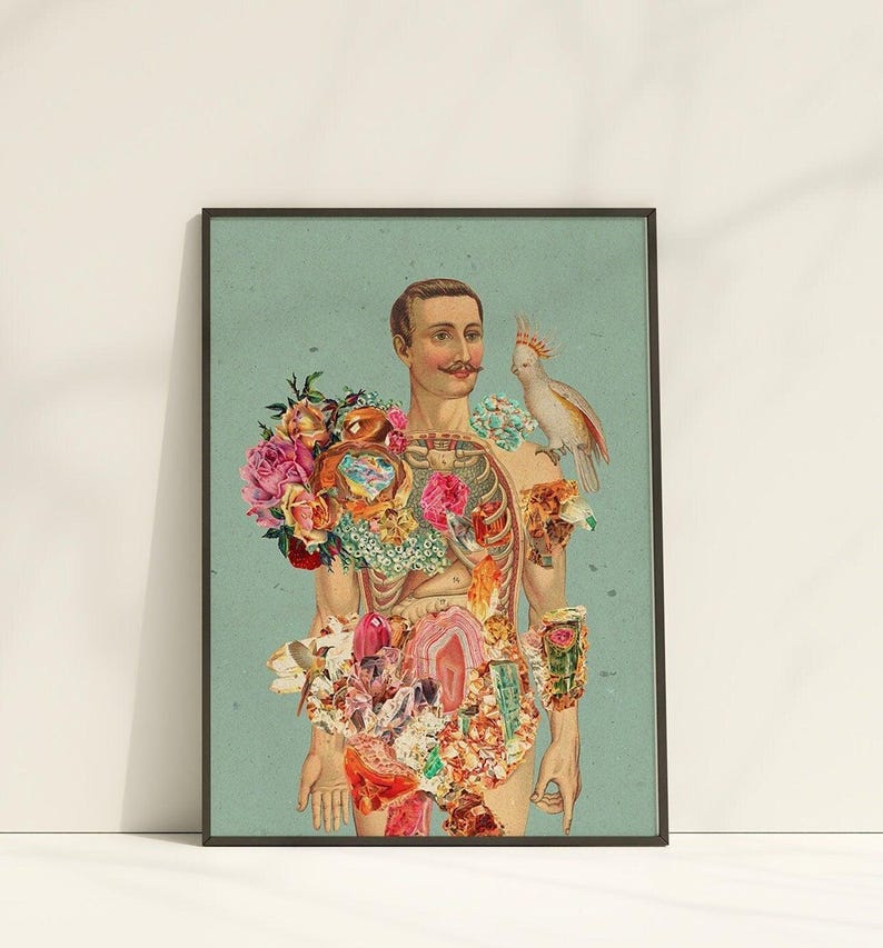 Anatomy Art Print: Mr. Nature Body Study Poster (A3) - Etsy