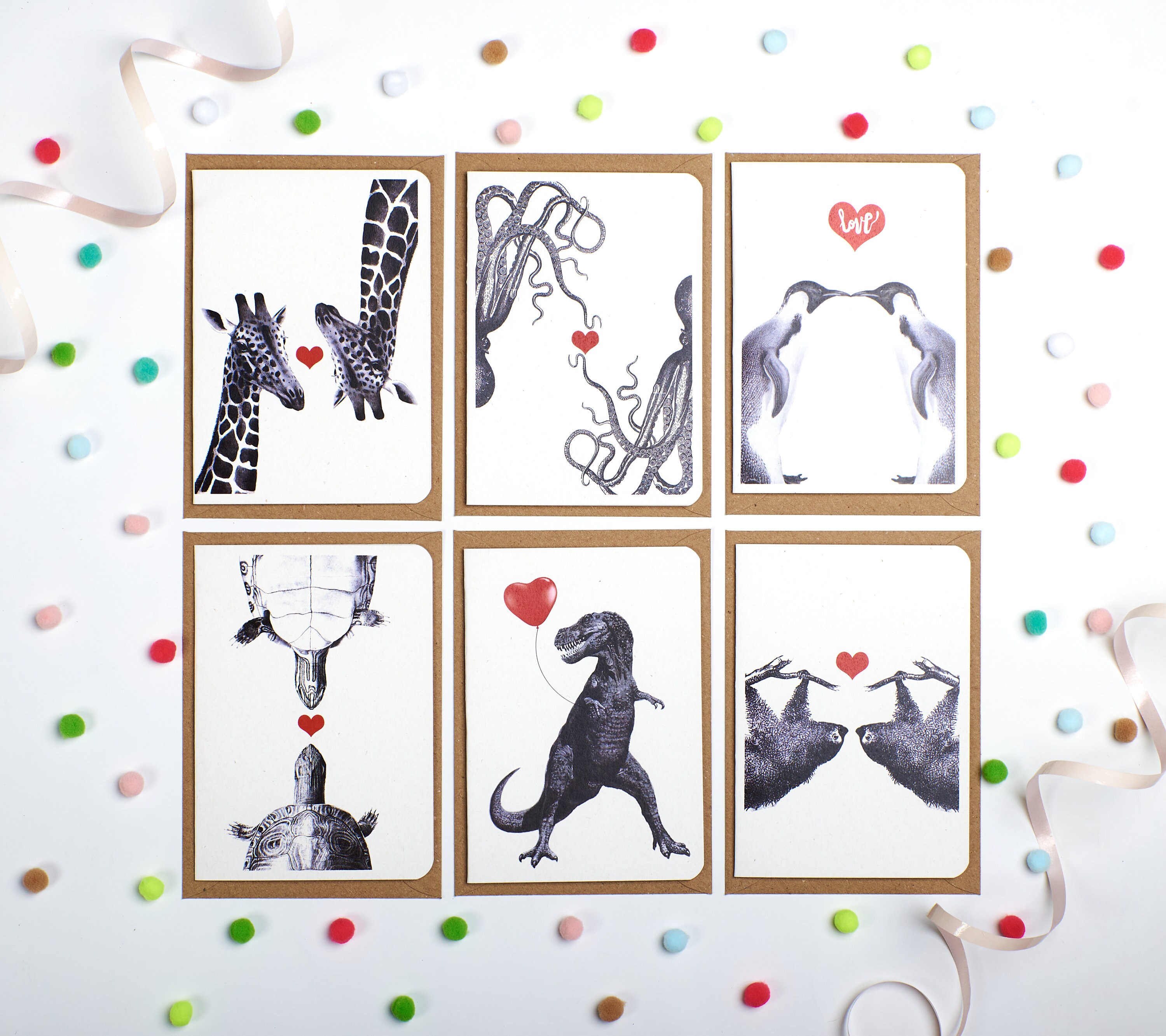 Notecards Set - Funny Animal Card - Thank You Card - Set of 6 - Fun ...