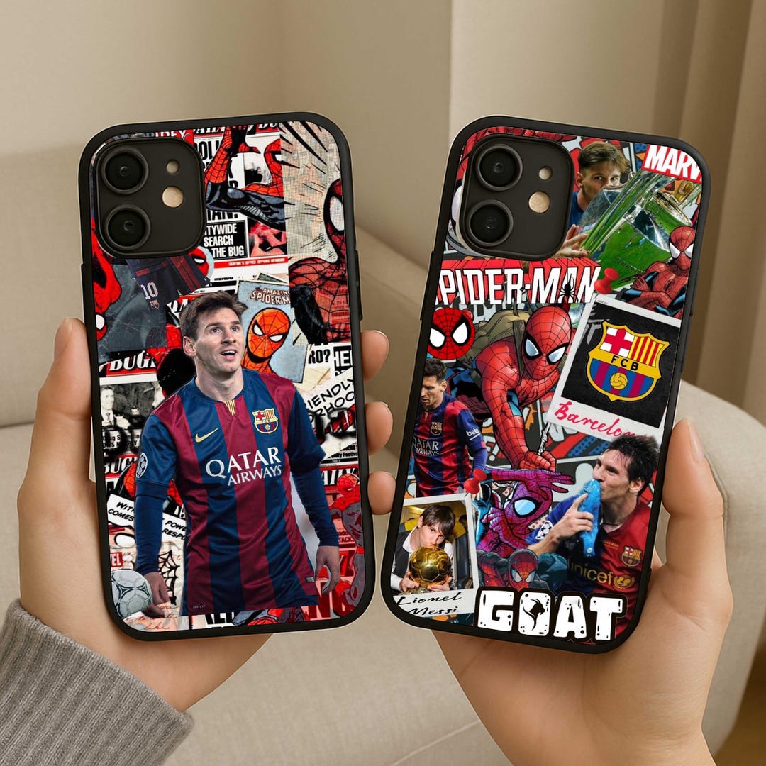 Lionel Messi Phone Case, Stefan Inspired Collage, Protective Rubber ...