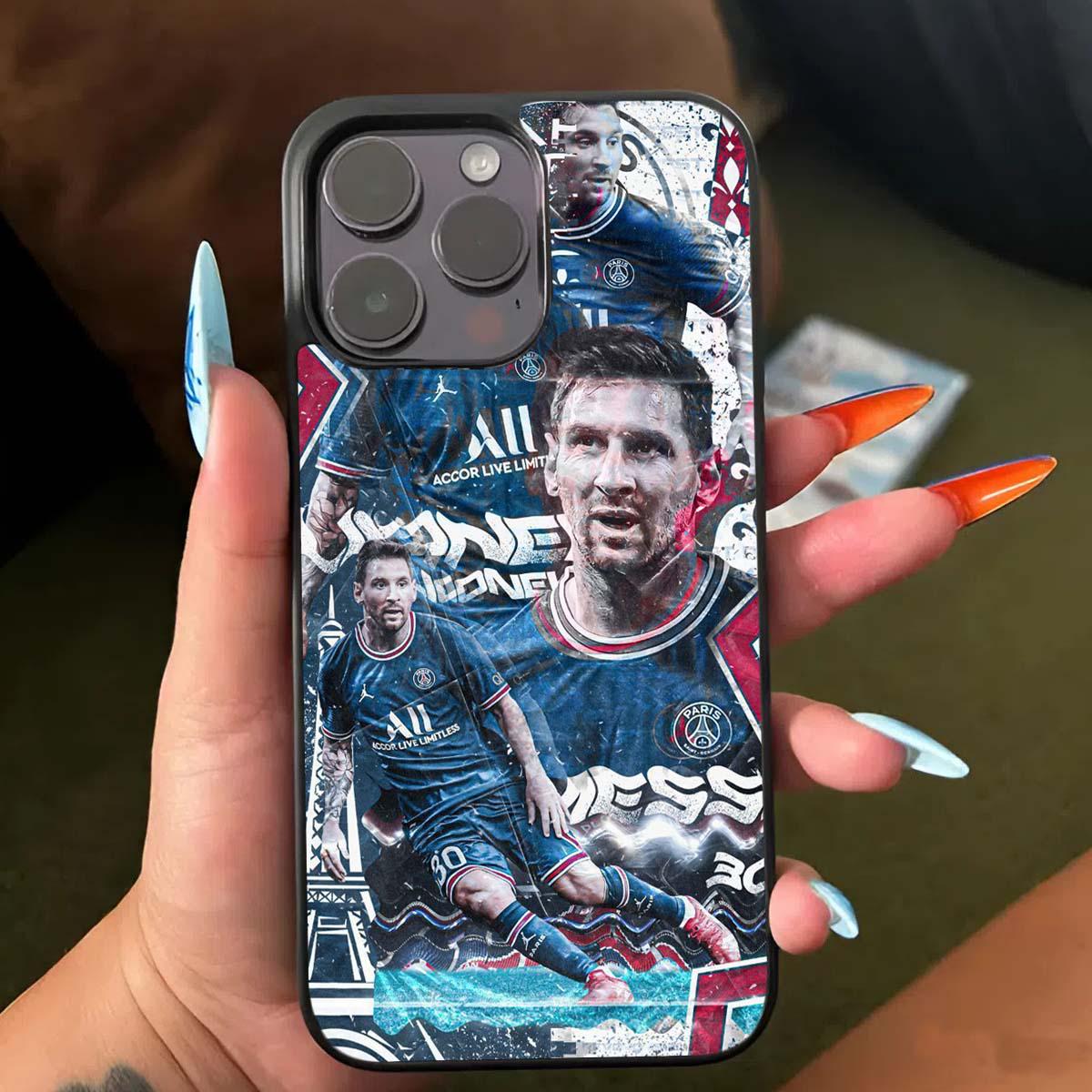 Lionel Messi Phone Case, Stefan Inspired Collage, Protective Rubber ...