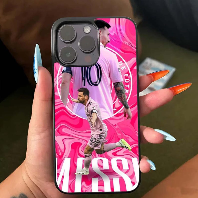 Lionel Messi Phone Case, Stefan Inspired Collage, Protective Rubber ...