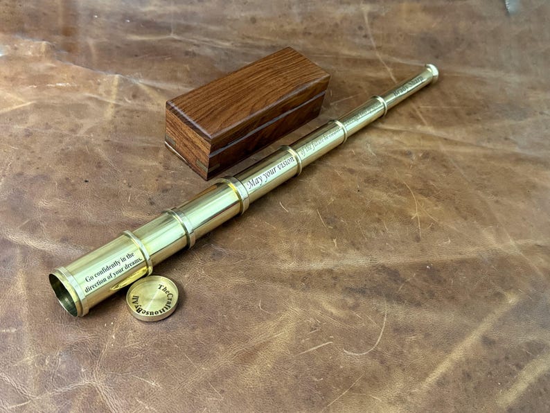 Personalized Telescope Antique Telescope Brass Telescope Engraved ...