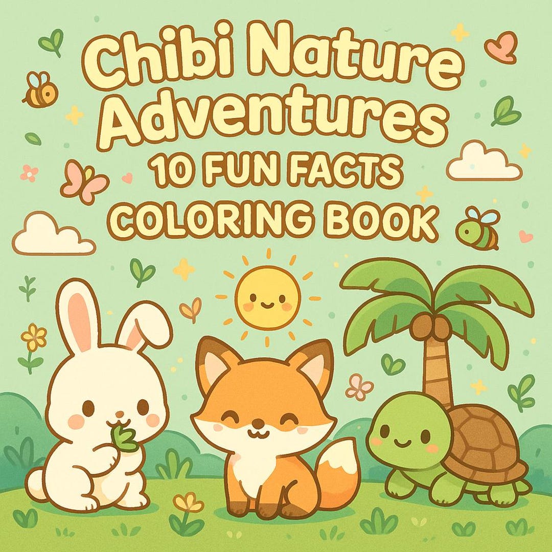 Chibi Nature Adventures | 10 Fun Facts About Nature | Cute Animal ...
