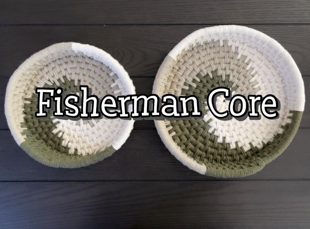 Cape Cod Wave Fisherman Core Basket - Handwoven Coastal Decor by Blue ...