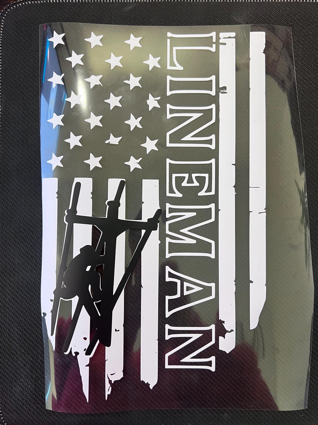 Lineman Car Decal 11in X 7in 2 Tones - Etsy