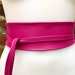 Obi Belt in Soft Leather. Wrap Belt in HOT PINK. Waist Belt in PINK ...