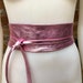 PINK OBI Belt in Natural Soft Leather. Waist Belt,wide Leather Belt ...