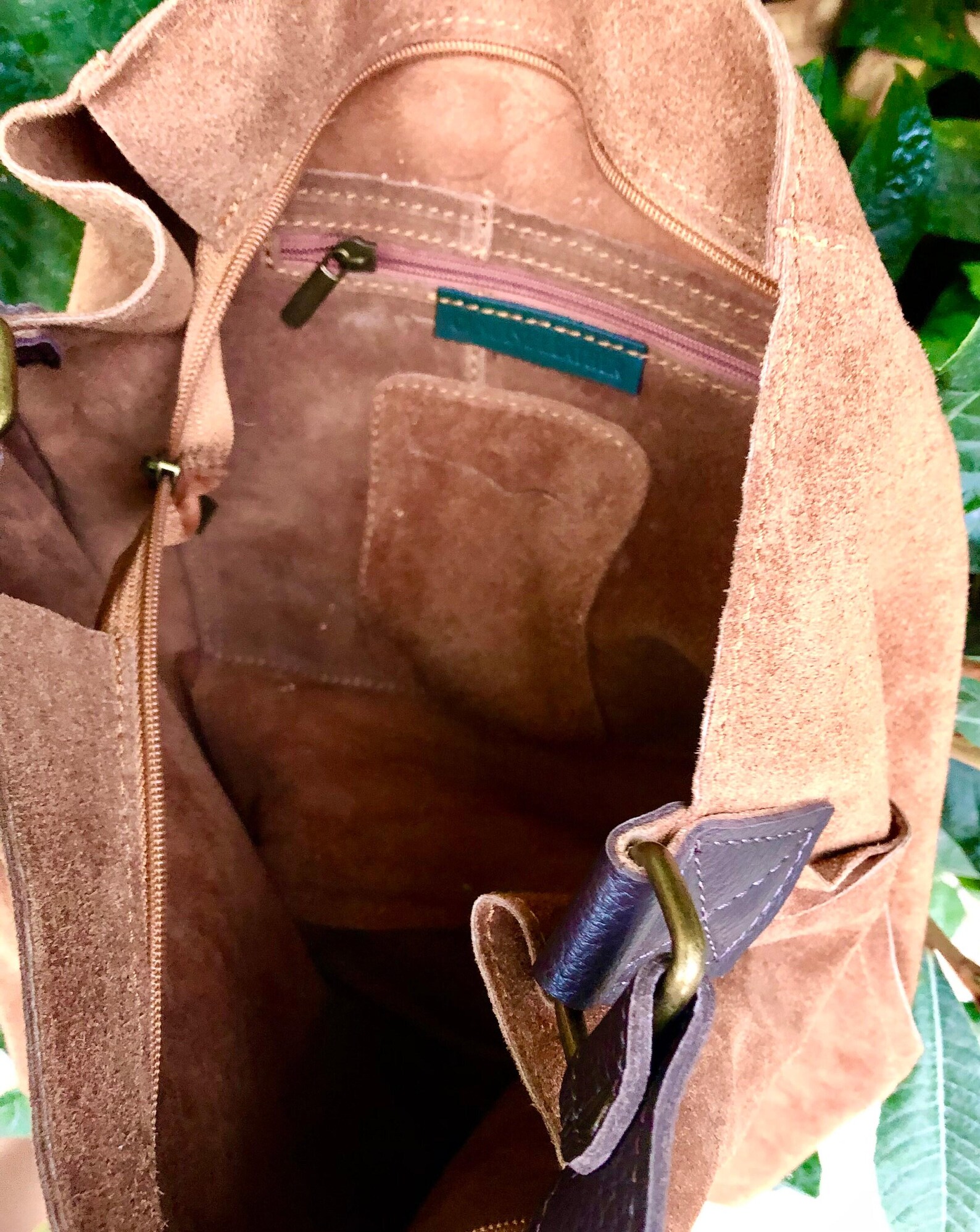 Slouch Leather Bag in Rusty Brown. Dark Saddle Brown Hobo Bag. Boho Bag ...