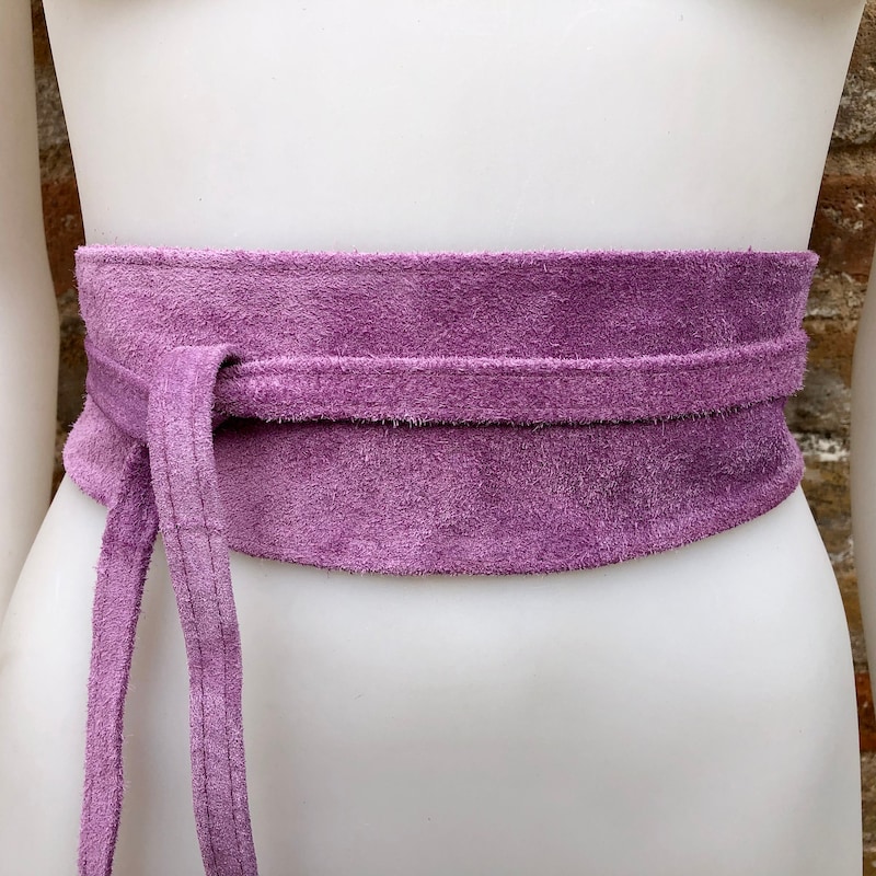 Purple Suede Belt - Etsy