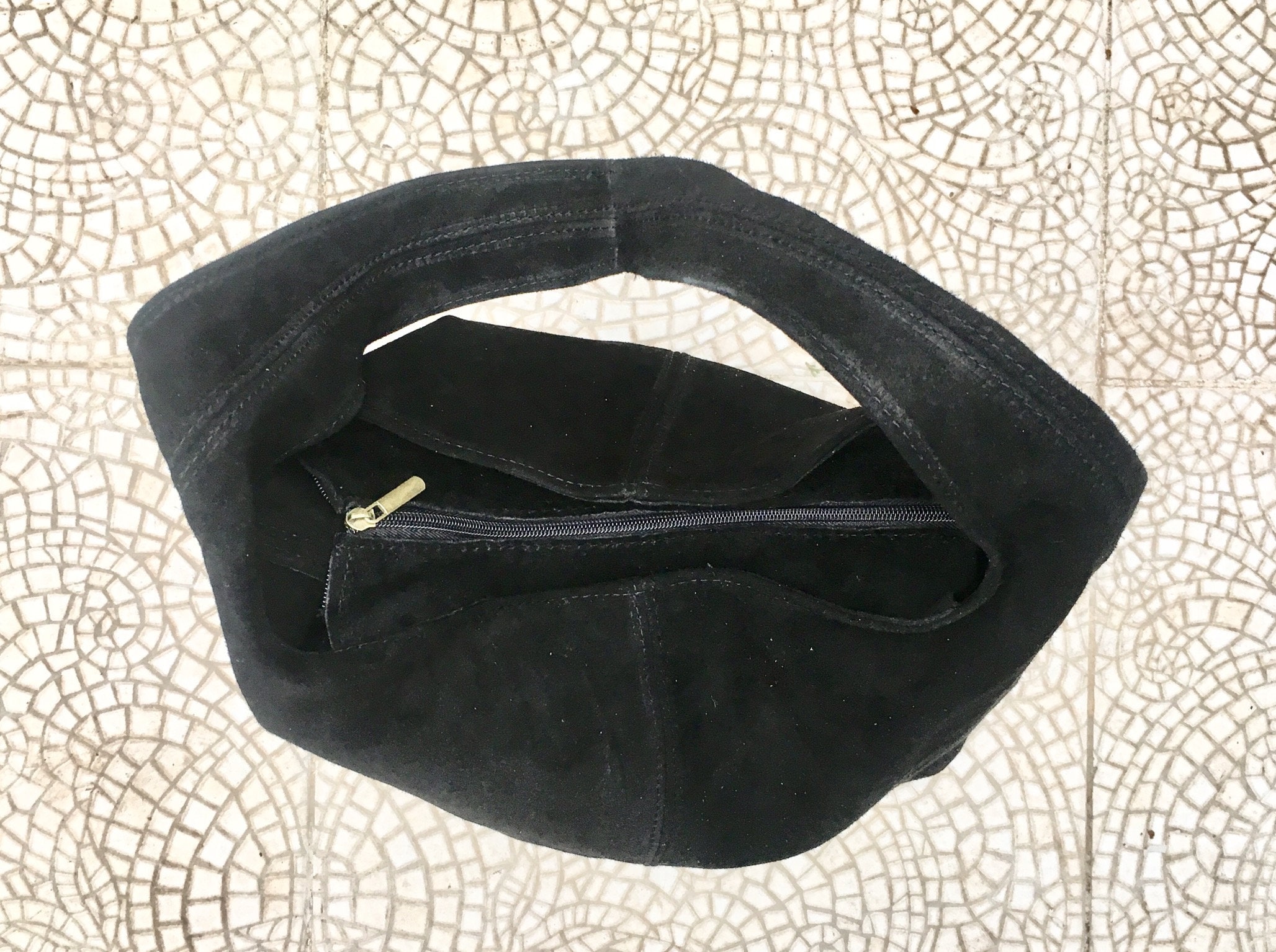 Slouch bag.Large tote leather bag in BLACK with ZIPPER. Soft | Etsy