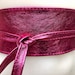 PINK OBI Belt in Natural Soft Leather. Waist Belt,wide Magenta Leather ...