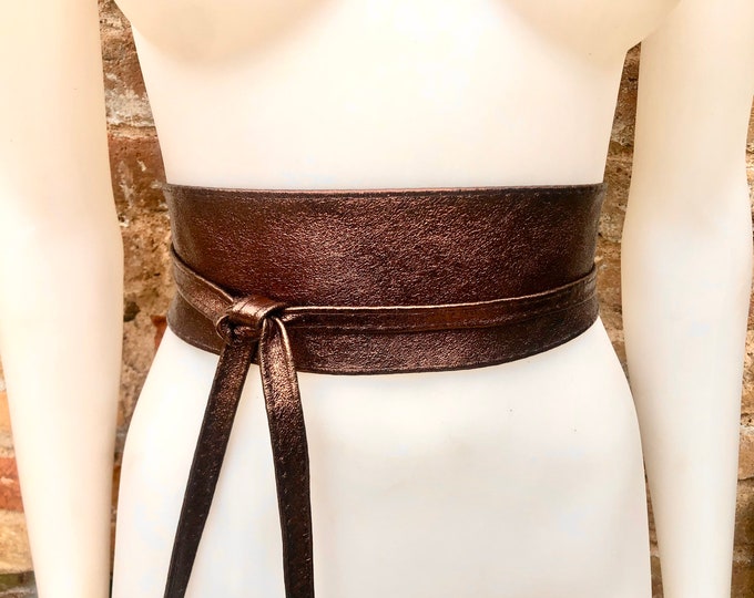Dark Brown OBI Belt in Natural Soft Leather. Waist Belt,wide Leather ...