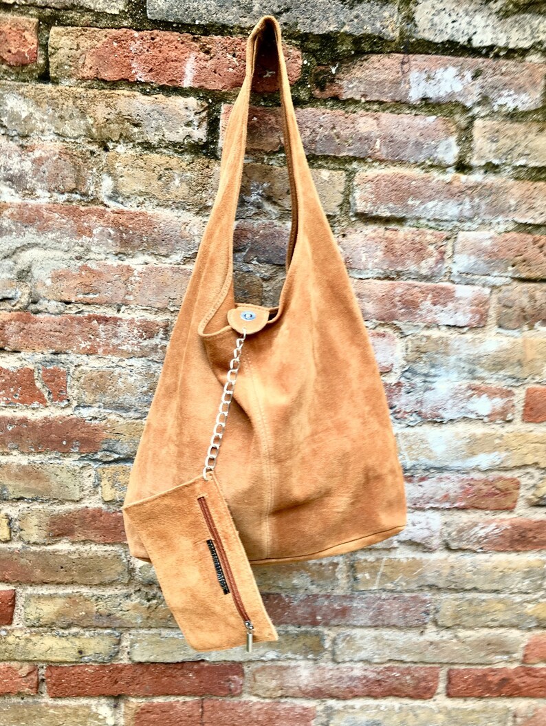Slouch Bag.large TOTE Leather Bag in CAMEL Brown. Genuine | Etsy
