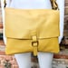 Yellow Crossbody Leather Bag. Soft Genuine Leather Bag. Mustard Yellow ...