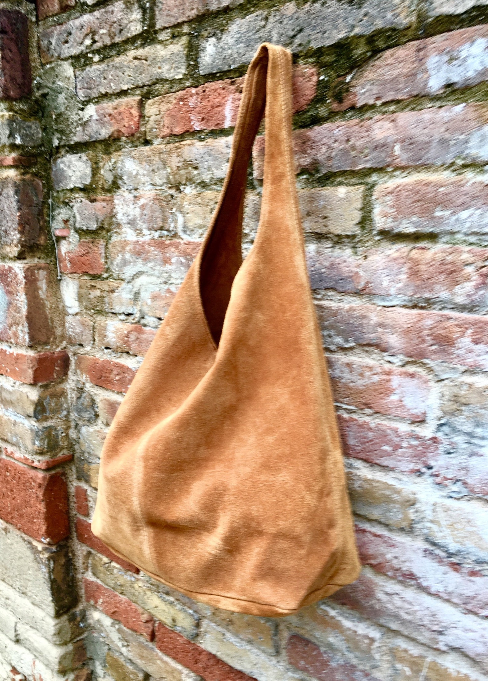 Slouch Bag.large TOTE Leather Bag in CAMEL Brown. Genuine | Etsy