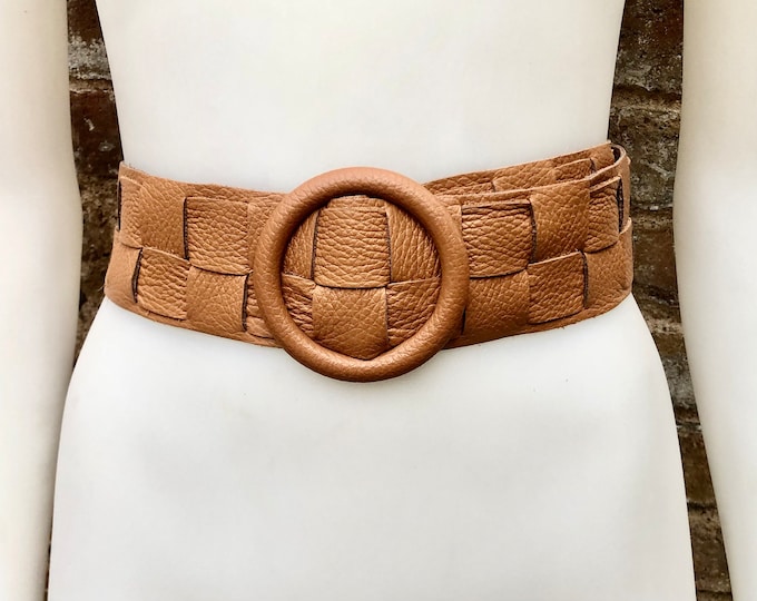 Obi Belt in Soft Leather. Wrap Belt in MUSTARD YELLOW. Waist Belt in ...