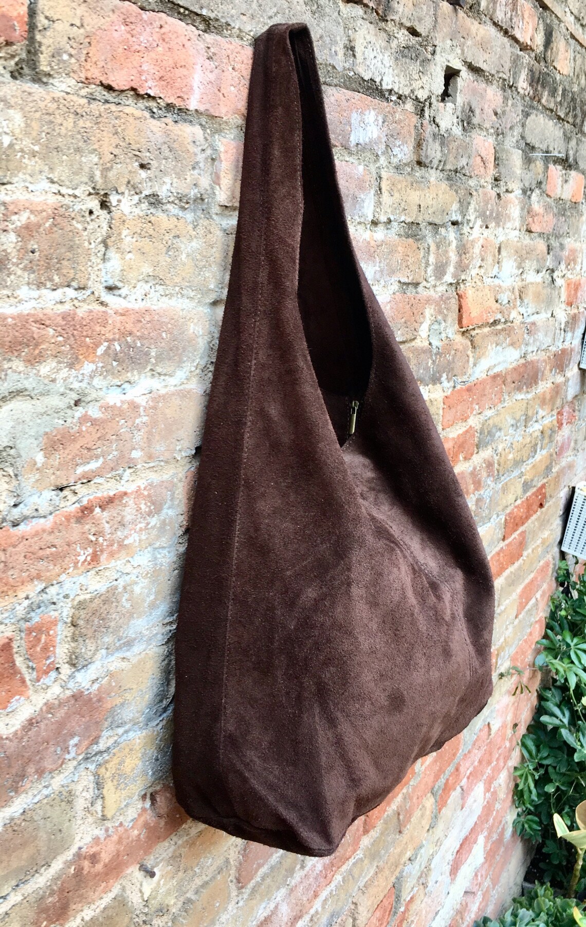 Slouch Bag.large TOTE Leather Bag in DARK Brown With | Etsy