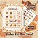Fall Bingo Game | 8 Thanksgiving Cards, Classroom Activity (PDF) - Etsy