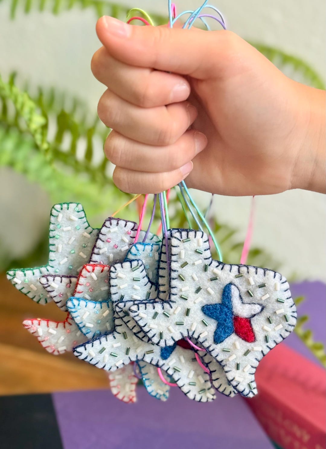 Handmade Texas Lone Star Bookmark / Felt Bookmark - Etsy