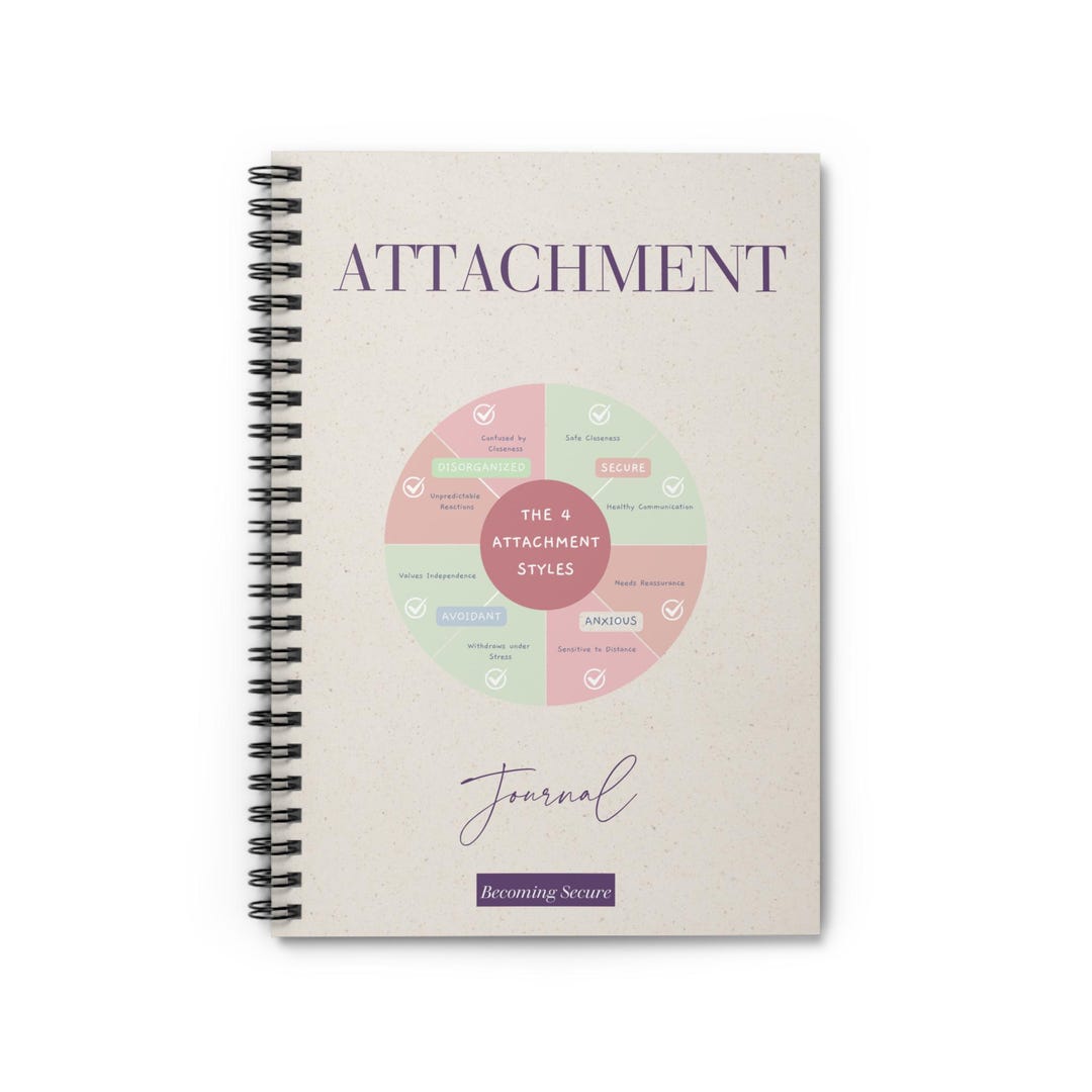 Attachment Styles Journal Spiral Notebook Ruled Line Psychology ...