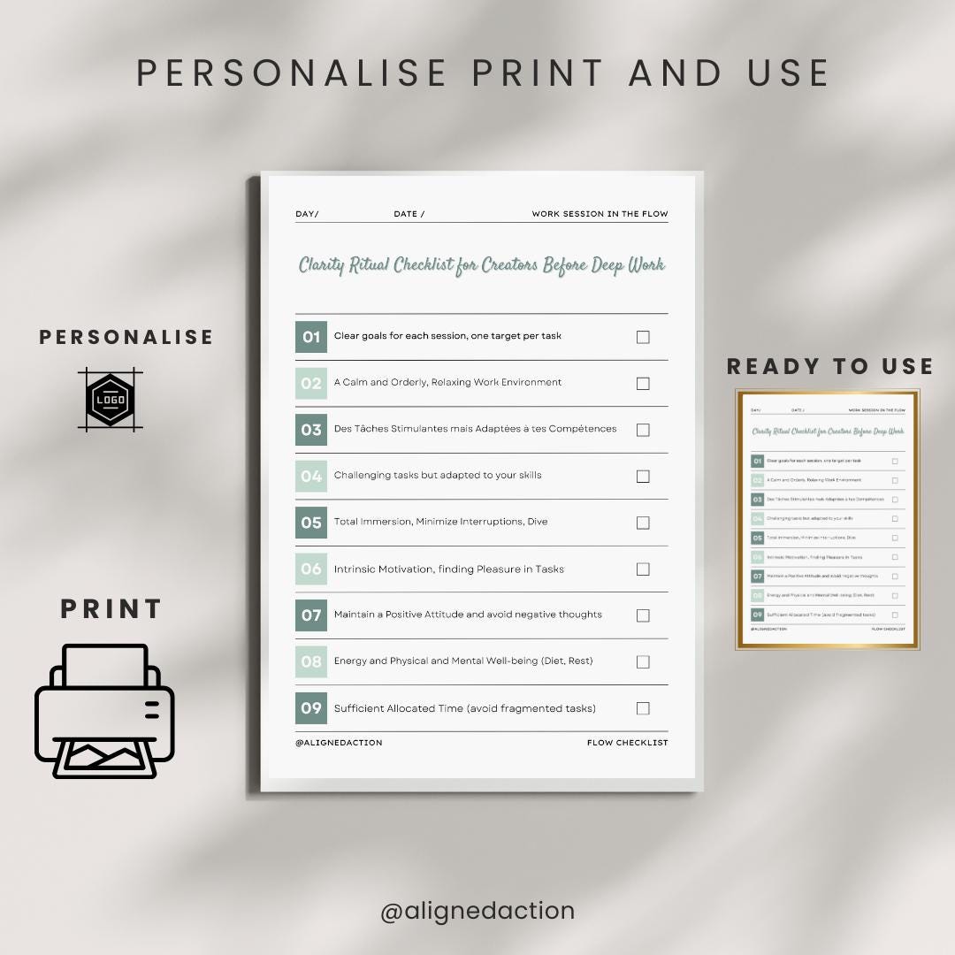 The Flow State Pre-work Checklist: A Mindful Ritual for Slow ...