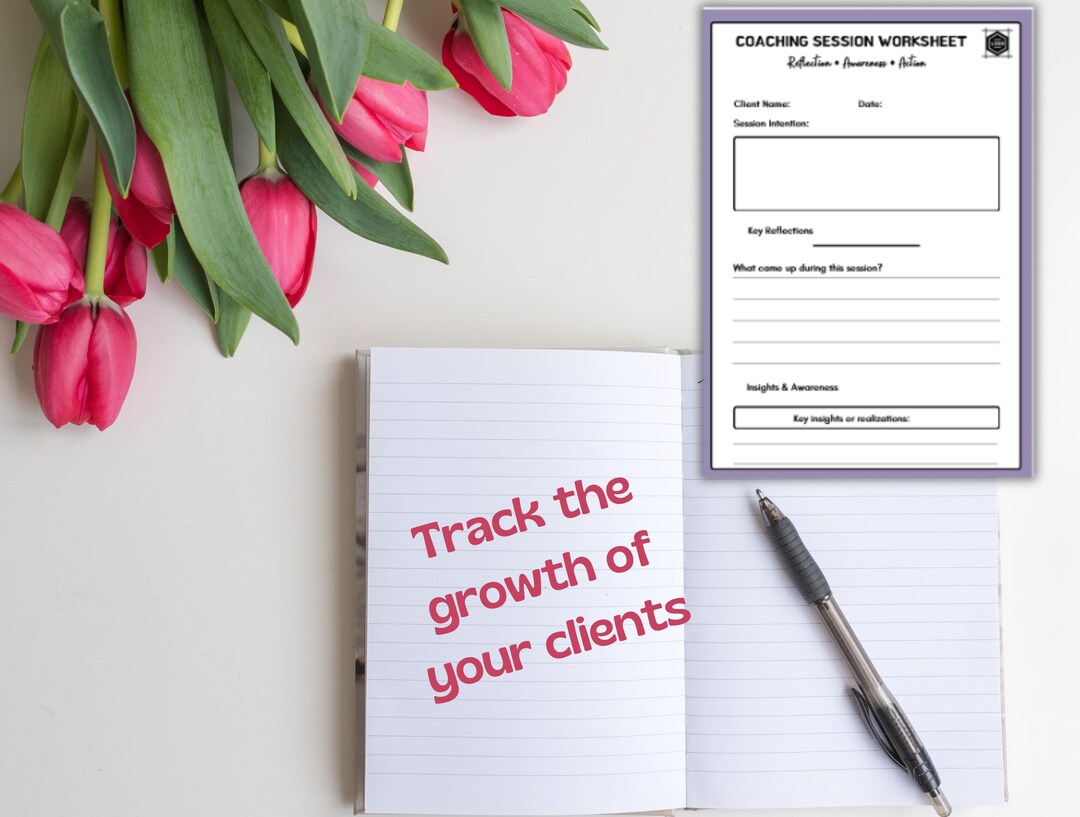 Coaching Session Worksheet, Client Reflection and Action Sheet (PDF ...