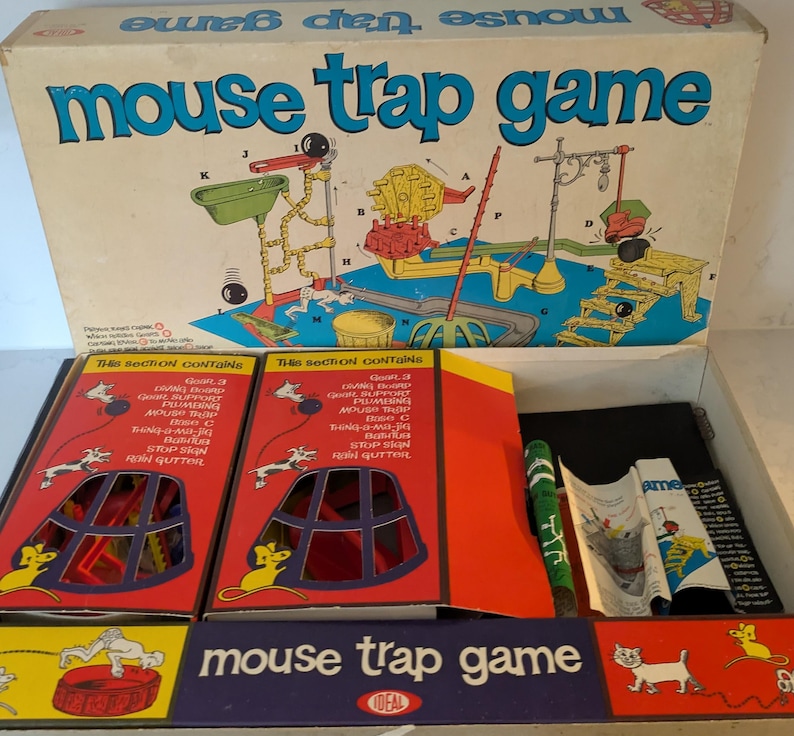 Vintage Mousetrap Game by Ideal Games Circa: 1963 Complete, Working ...