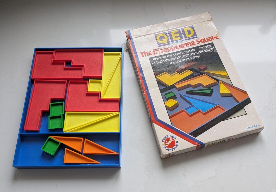 Vintage QED Plastic Puzzle Game - Etsy