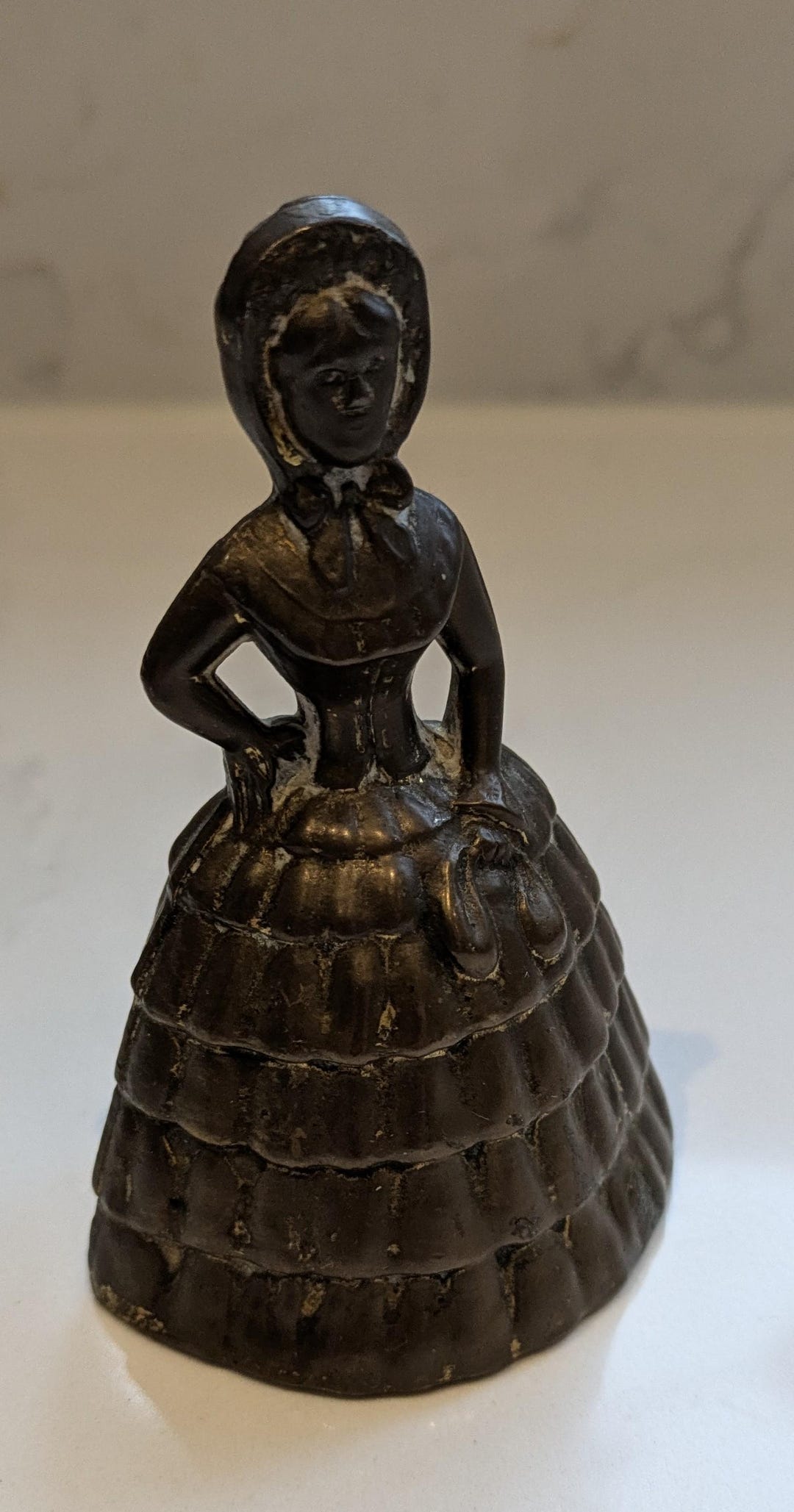 Vintage Brass Crinoline Welsh Lady Bell - Etsy