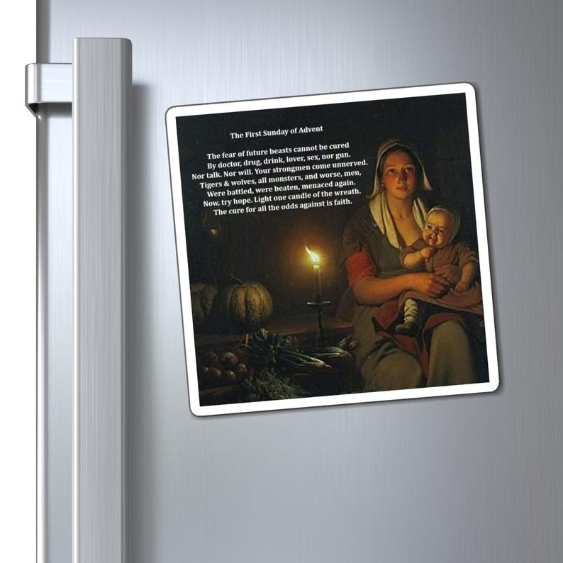 First Sunday of Advent Poem Magnet | Night Market Renaissance Painting ...