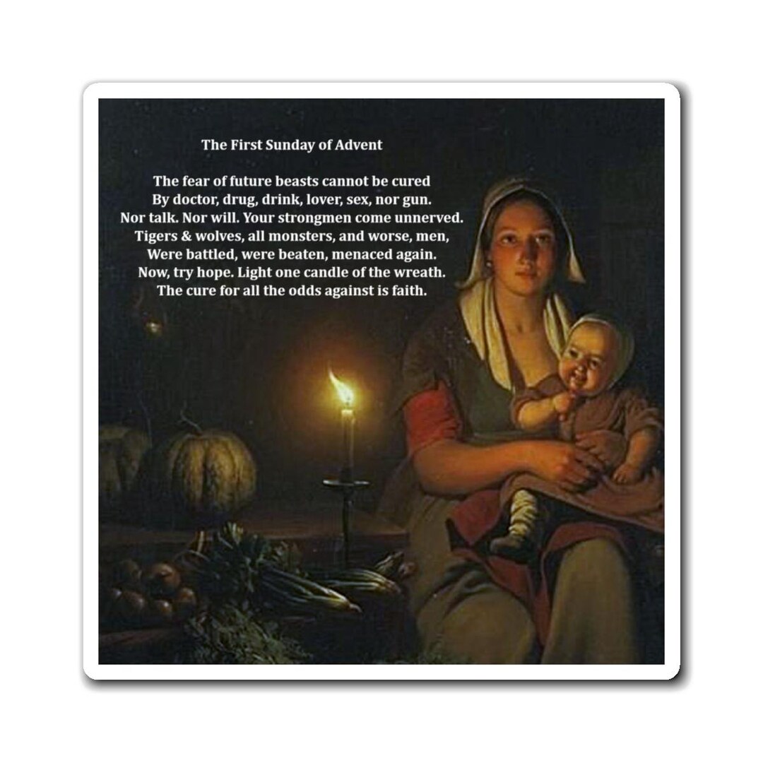 First Sunday of Advent Poem Magnet | Night Market Renaissance Painting ...