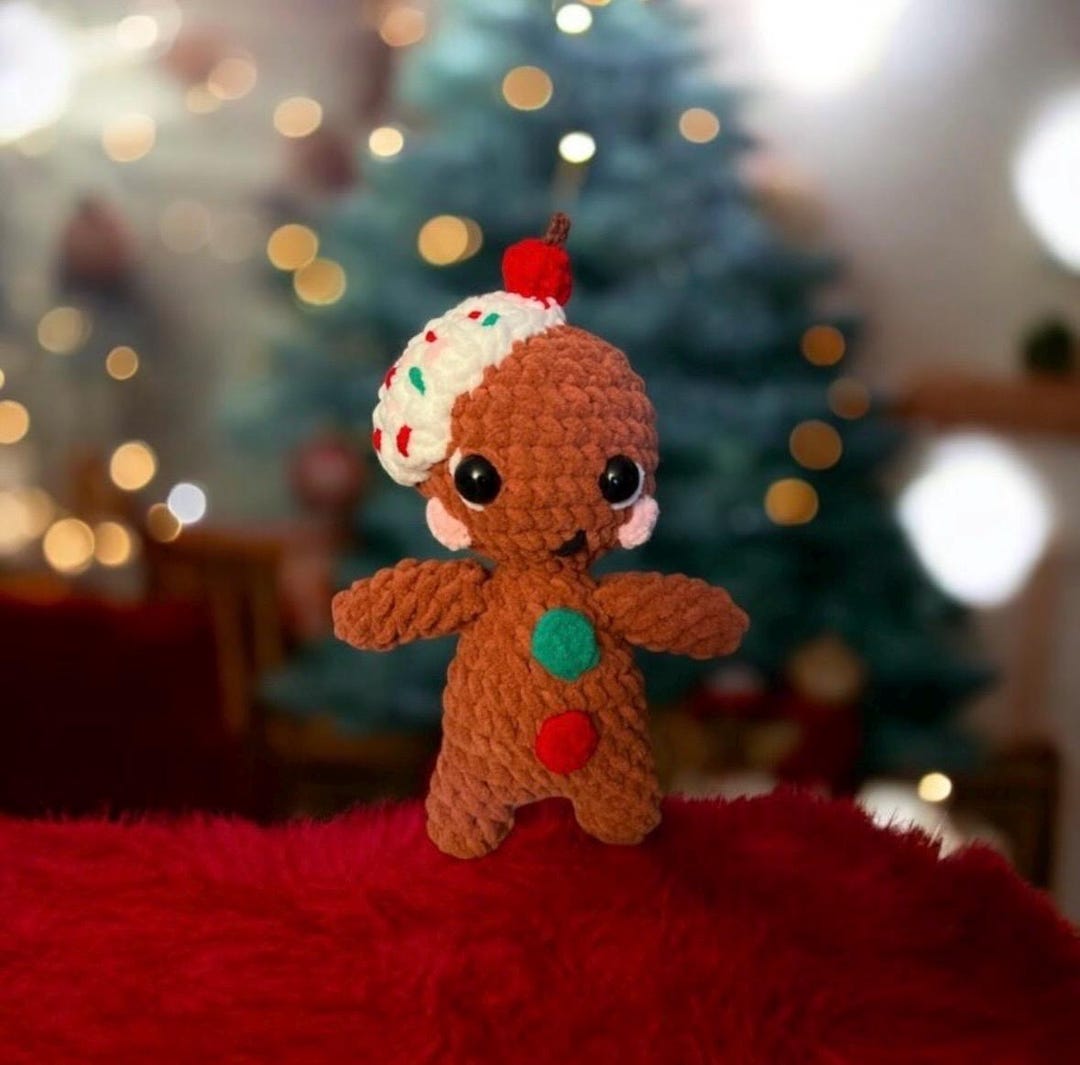 Frosted Gingerbread Boy Pattern - Etsy