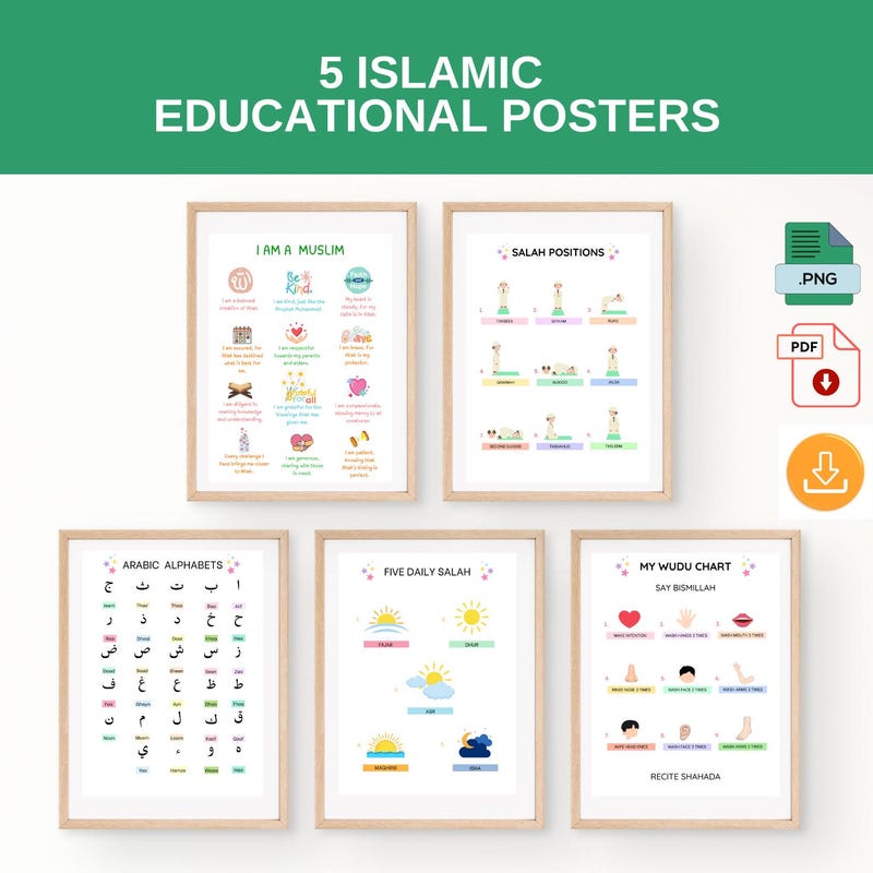 Arabic Educational Posters - Etsy