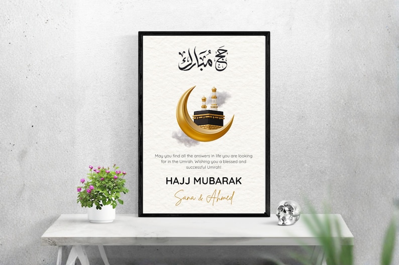 Hajj & Umrah Certificate Printable: Islamic Gift (editable Canva ...