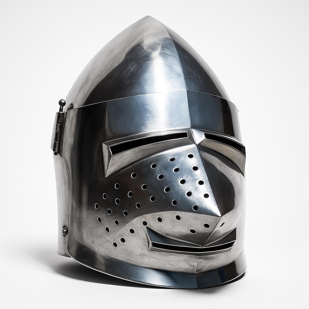 Medieval Armor Helmet – Gothic Knight’s Steel Headgear Replica - Etsy