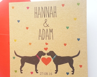 Dog Wedding Card - Etsy