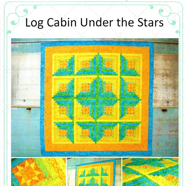 Log Cabin Stars Quilt Pattern - Etsy