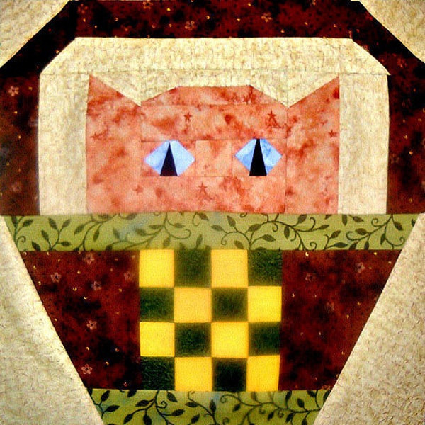 Checkerboard Cat - Etsy