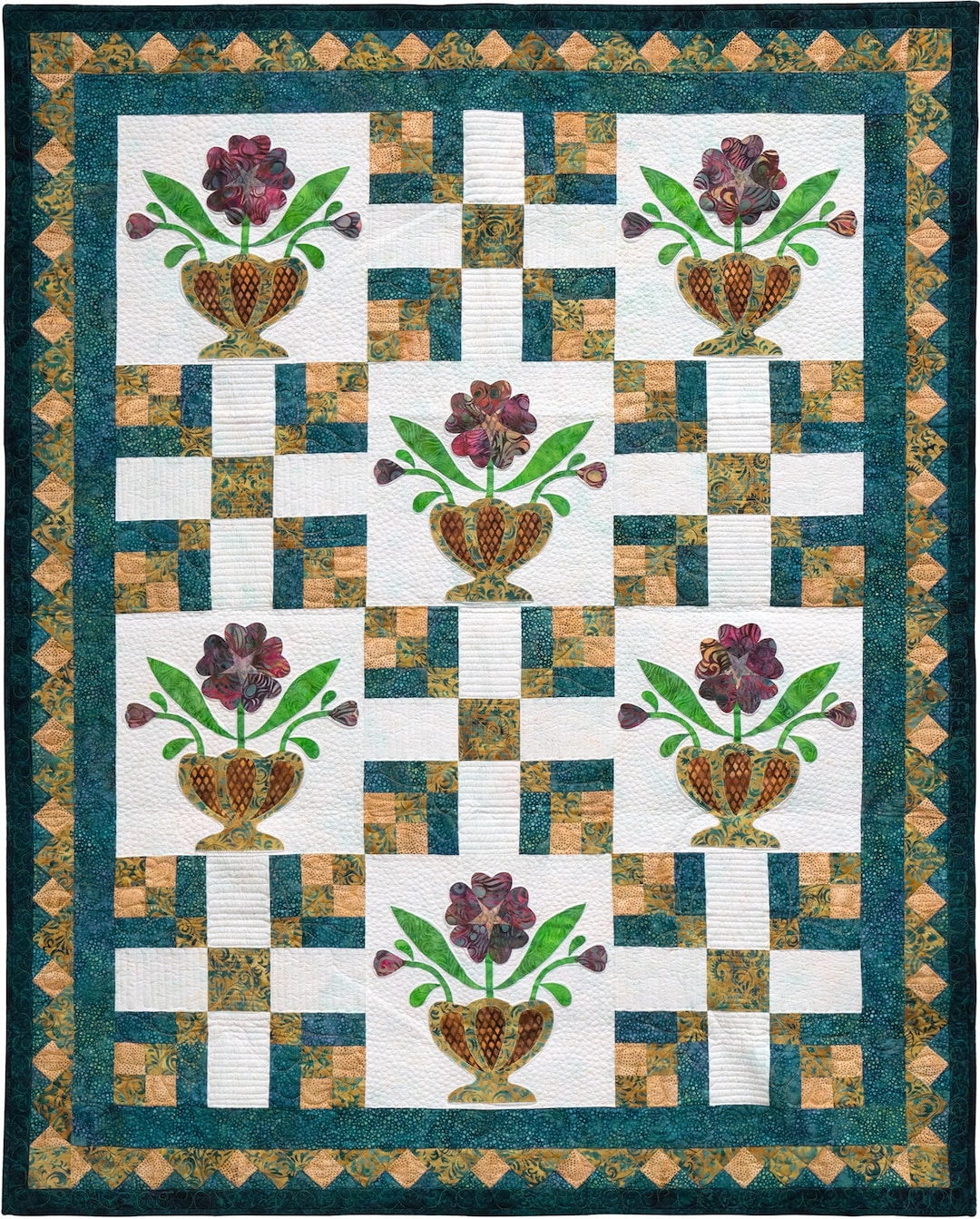 Violet Spice Quilt Pattern by Curlicue Creations Throw Size, Quilting ...