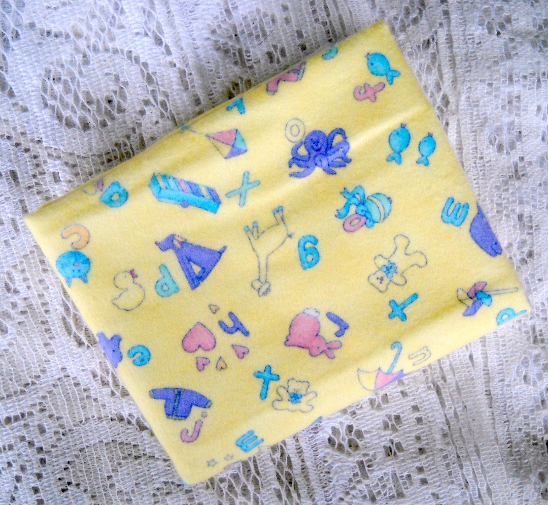 Baby Talk Alphabet Flannel Quilt Fabric, Cheri Strole, Moda Fabrics ...