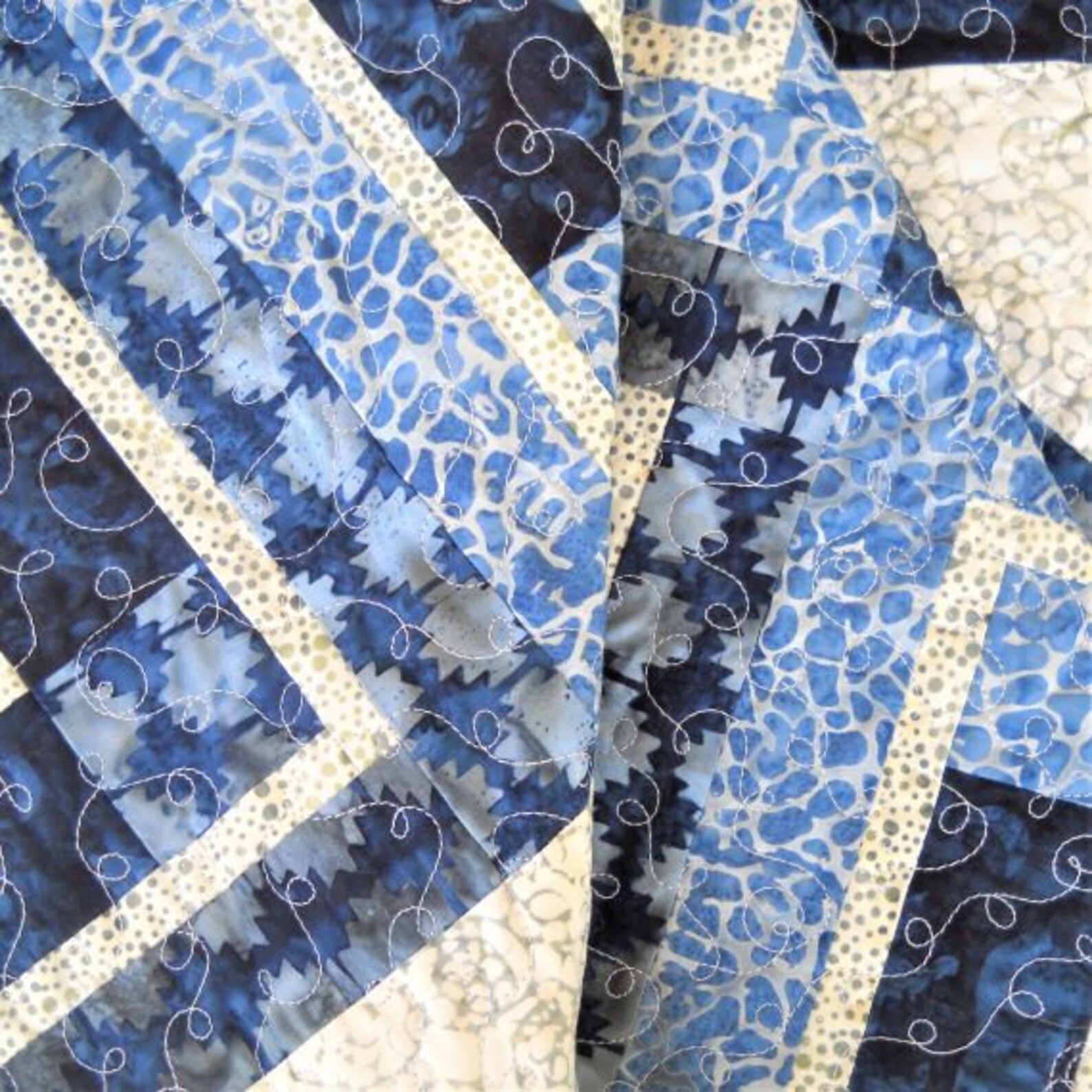Postcard PDF Download Quilt Pattern Curlicue Creations - Etsy